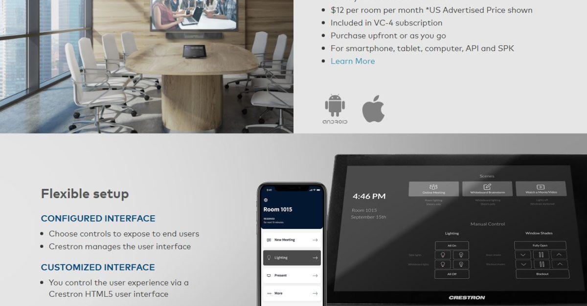 Crestron One App - Andy Mediatainment